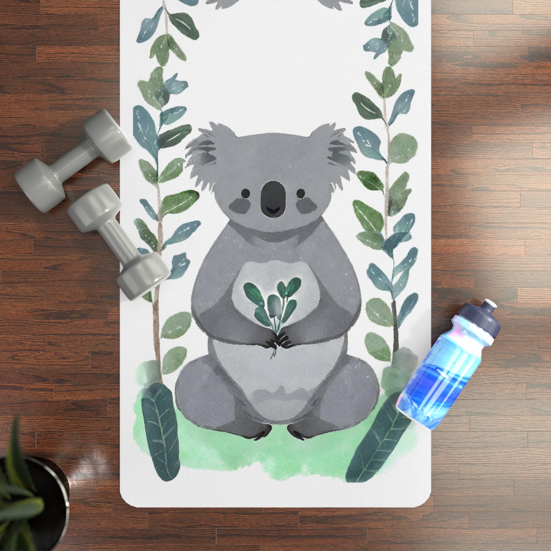 Watercolor Zen Koala Yoga Mat - Etsy