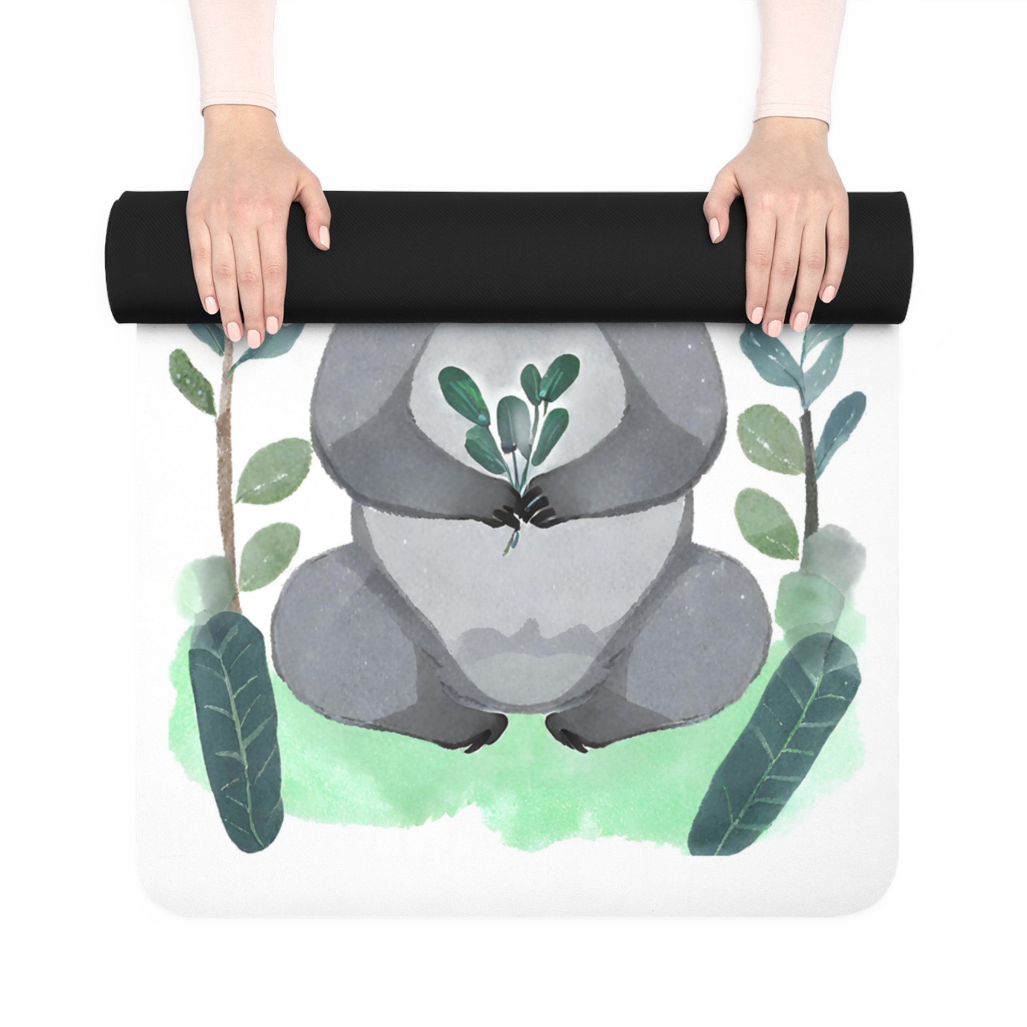 Watercolor Zen Koala Yoga Mat - Etsy