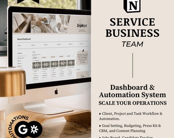 Notion Template Business Dashboard Service Business Bundle for ...