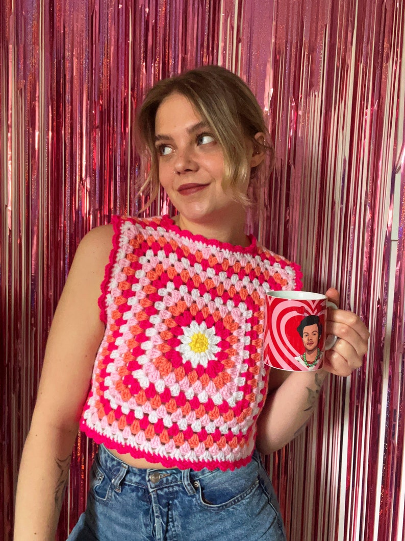 Crochet Flower Vest Pattern by Little Freak Studio - Etsy