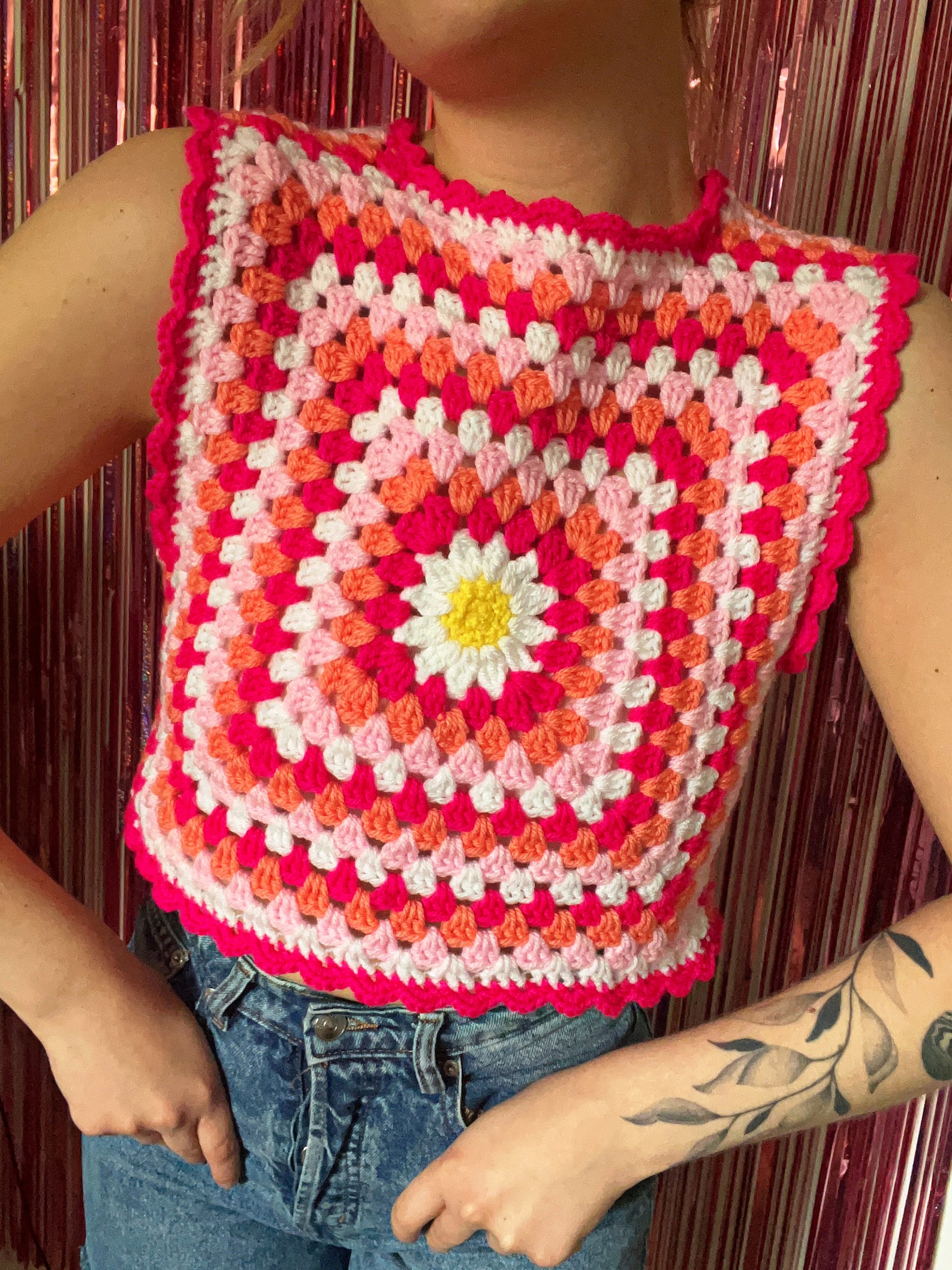 Crochet Flower Vest Pattern by Little Freak Studio - Etsy