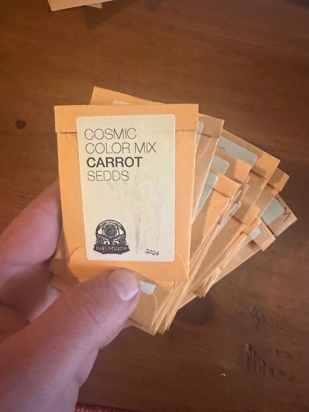 Biodynamic Seeds From 2024! Carrots, Popcorn, Okra (choose What You ...