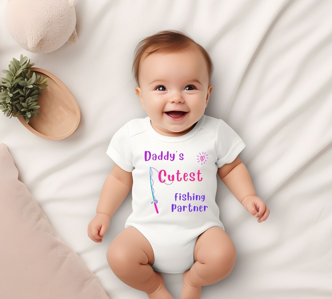 Daddy Daughter Baby Fishing Outfit, Fishing Baby Onesie®, Baby Fishing ...