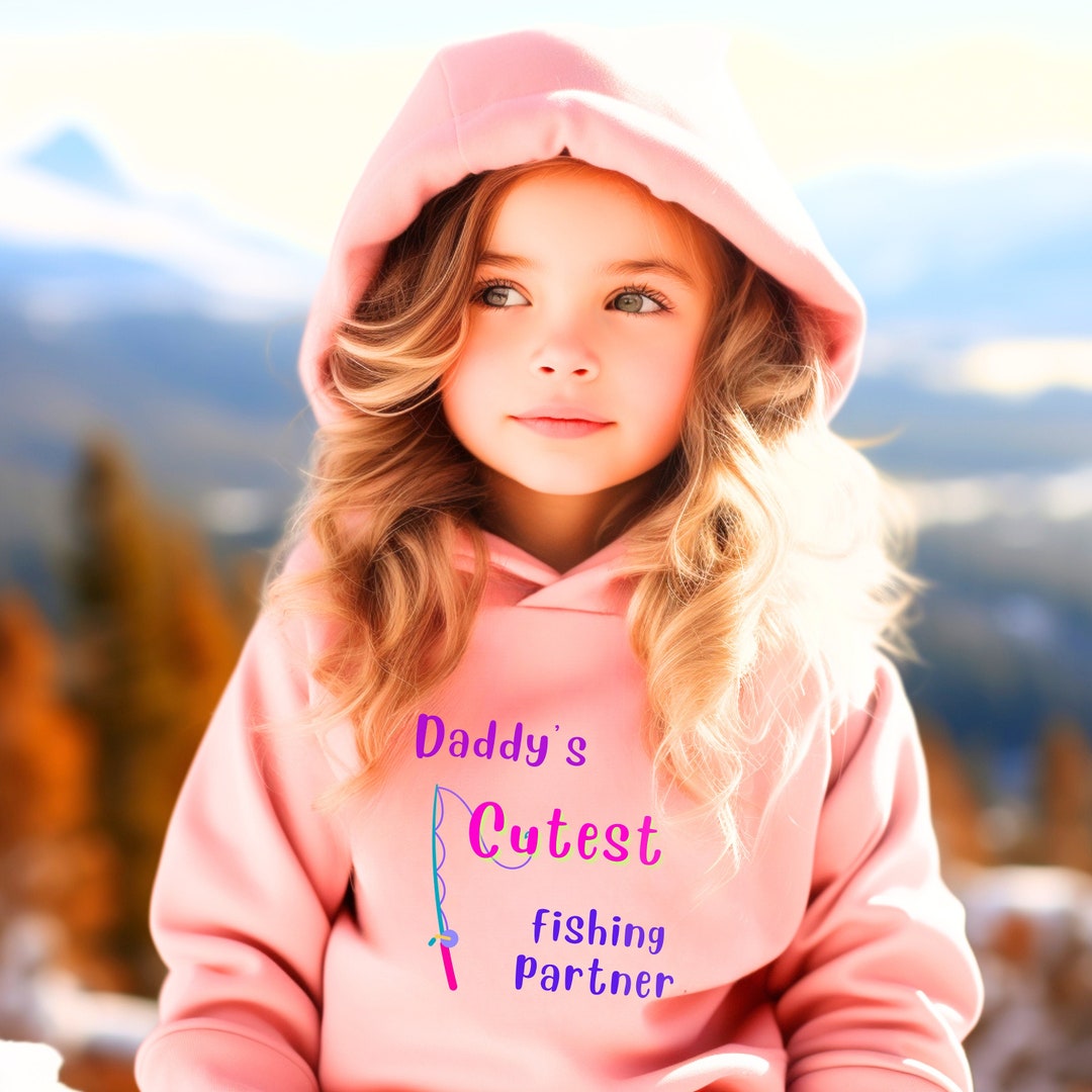 Toddler Girl Fishing Hoodie, Daddy Daughter Fishing, Girls Fishing ...