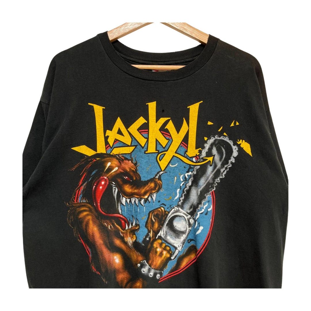 Vintage 90s Jackyl Davidson Black T-shirt Size XL Southern Rock - Etsy