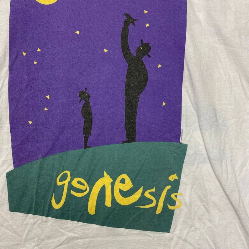 Vintage Genesis 1992 Tour White T-shirt Size XL Band Tee Giant - Etsy