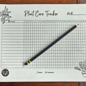 Digital Plant Care Tracker: Organize Your Greenery With Printable Plant ...