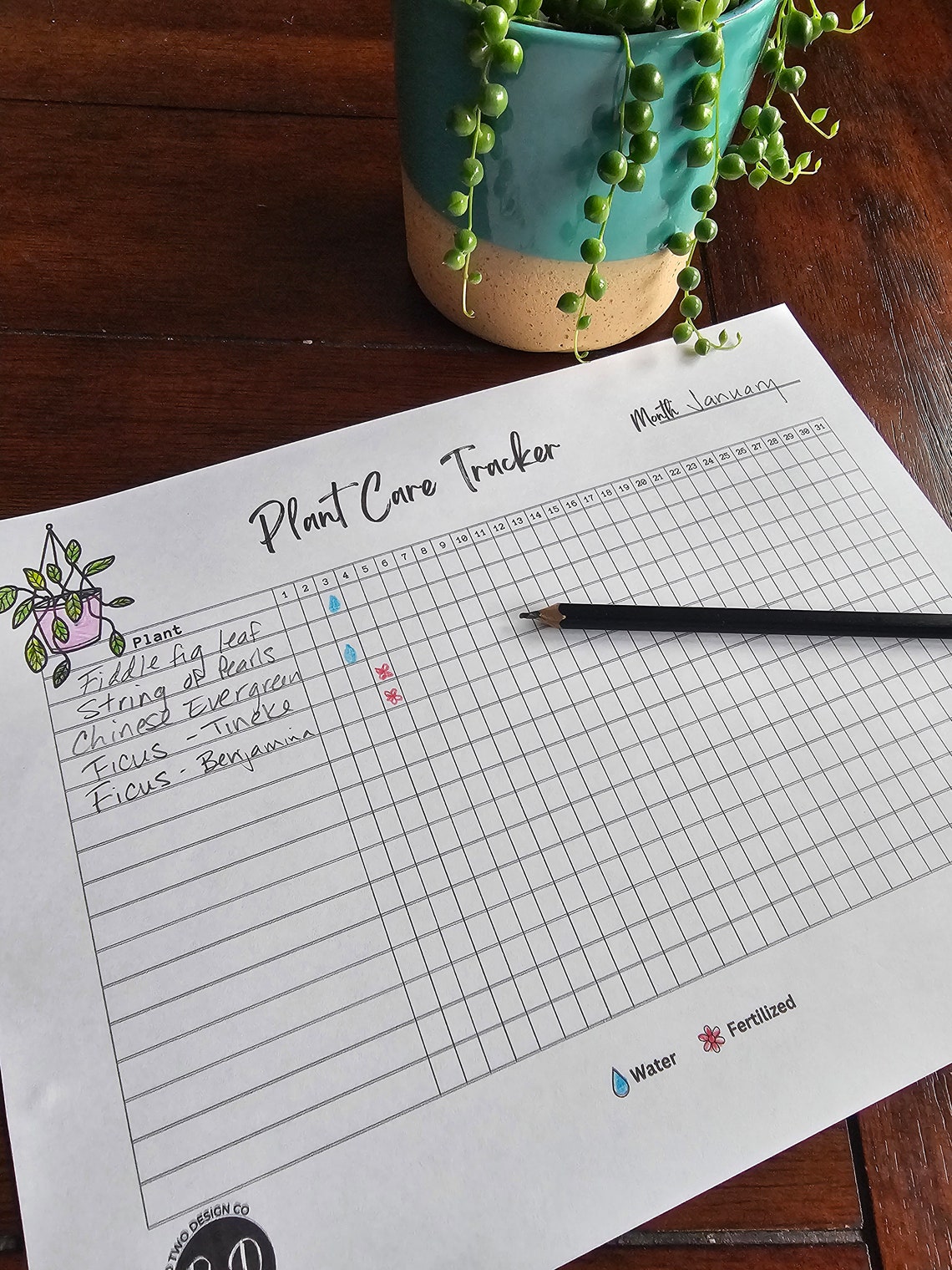 Digital Plant Care Tracker: Organize Your Greenery With Printable Plant ...