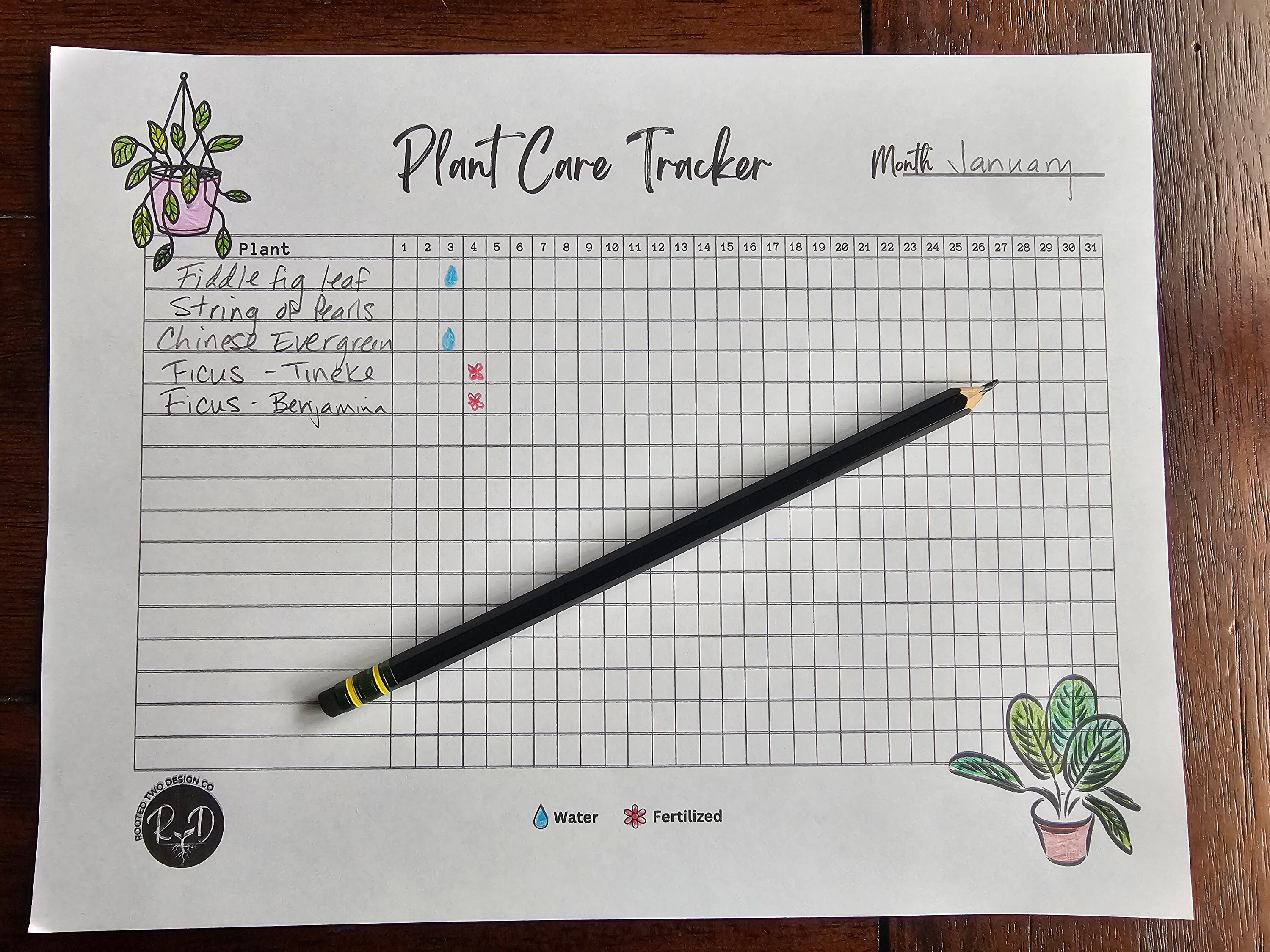Digital Plant Care Tracker: Organize Your Greenery With Printable Plant ...