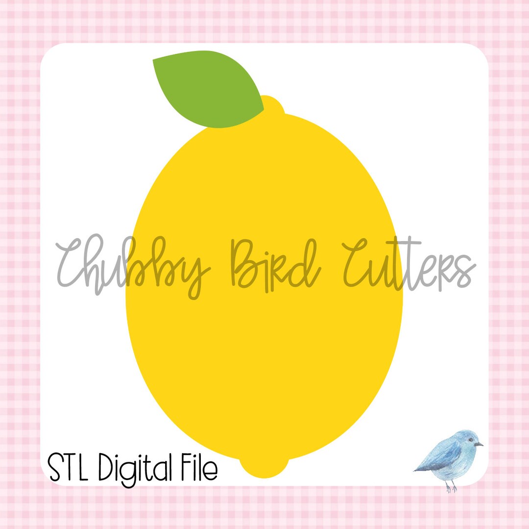 Lemon Cookie Cutter STL Digital File - Etsy