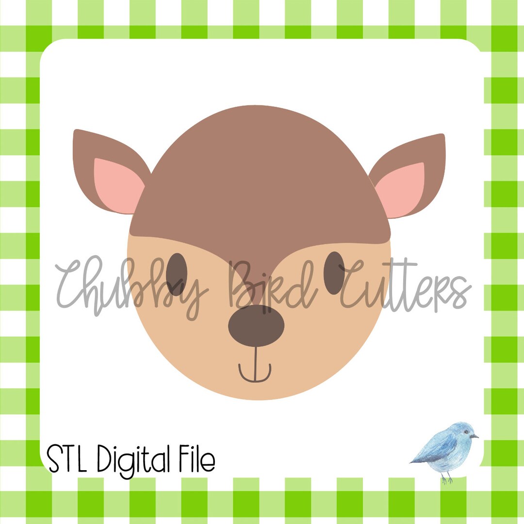 Deer Face Cookie Cutter STL Digital File - Etsy