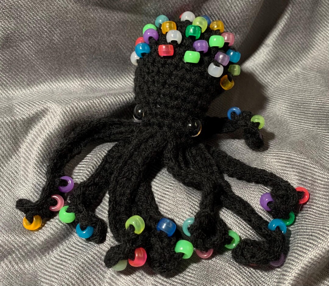 Crocheted Kraken / Octopus / Squid Fidget Toy Handmade Stuffed Plushie ...