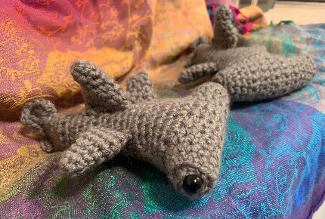 Crocheted Hammerhead Sharks Handmade Stuffed Plushie Toy Amigurumi - Etsy