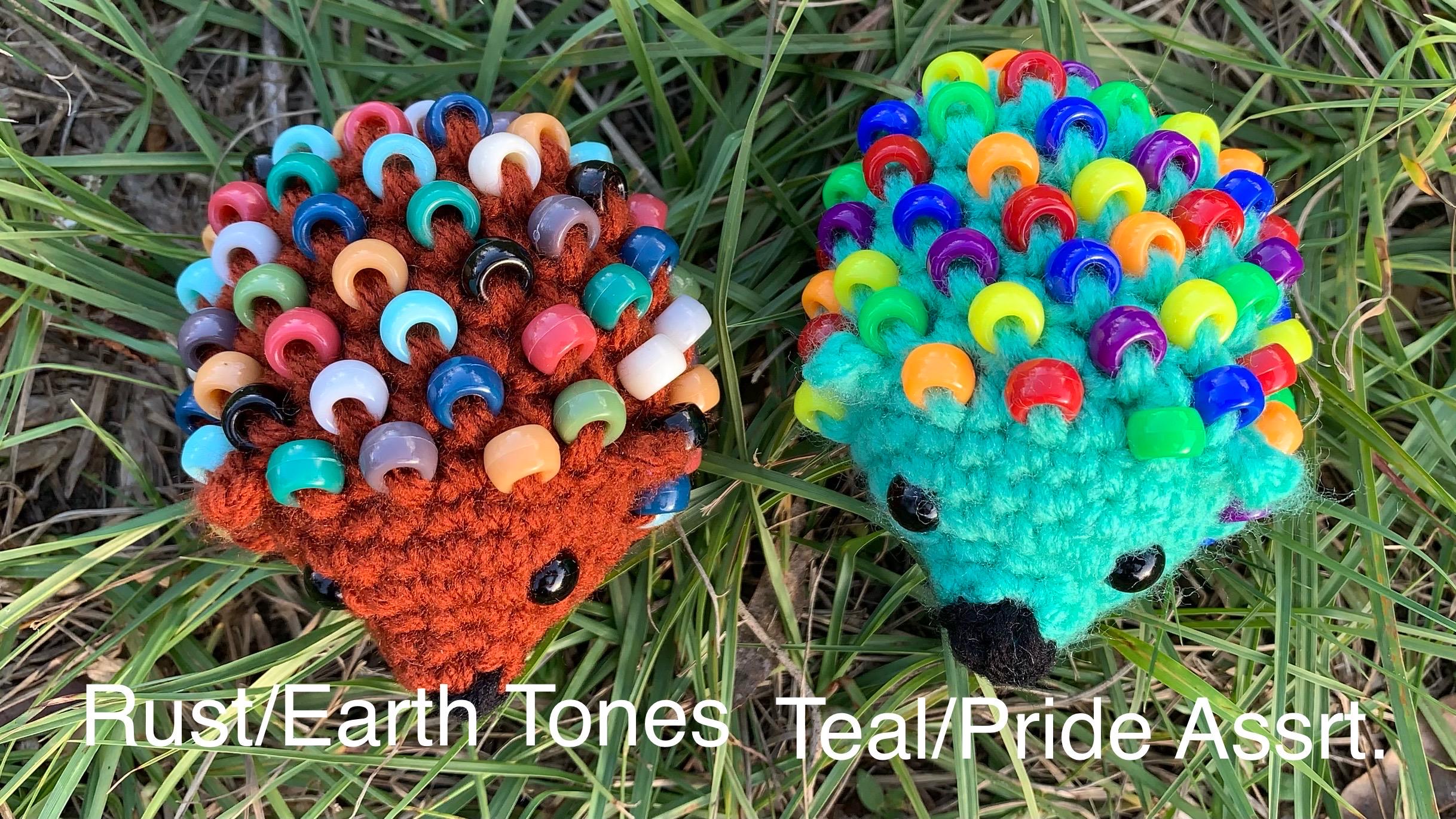 Crocheted Hedgehog Fidget Toy – Stuffed Amigurumi Plush With Beads - Etsy