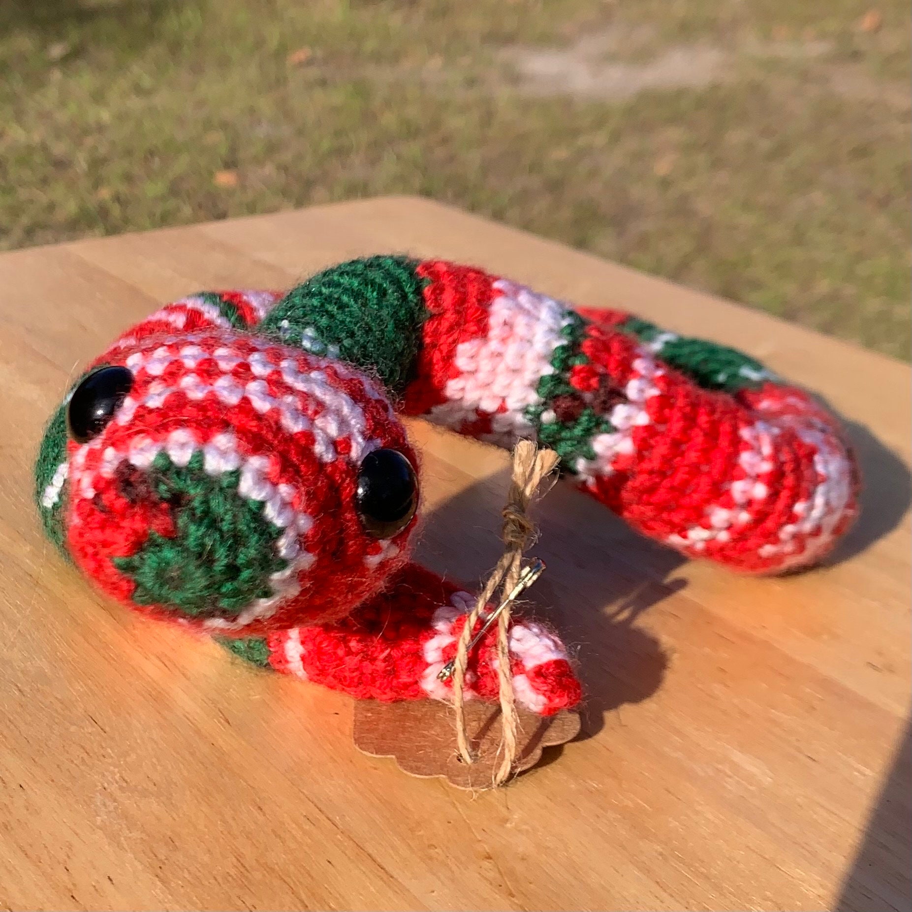 Large Poseable hissmas Snek Hand Crocheted Stuffed Snake Amigurumi Plushie Toy - Etsy
