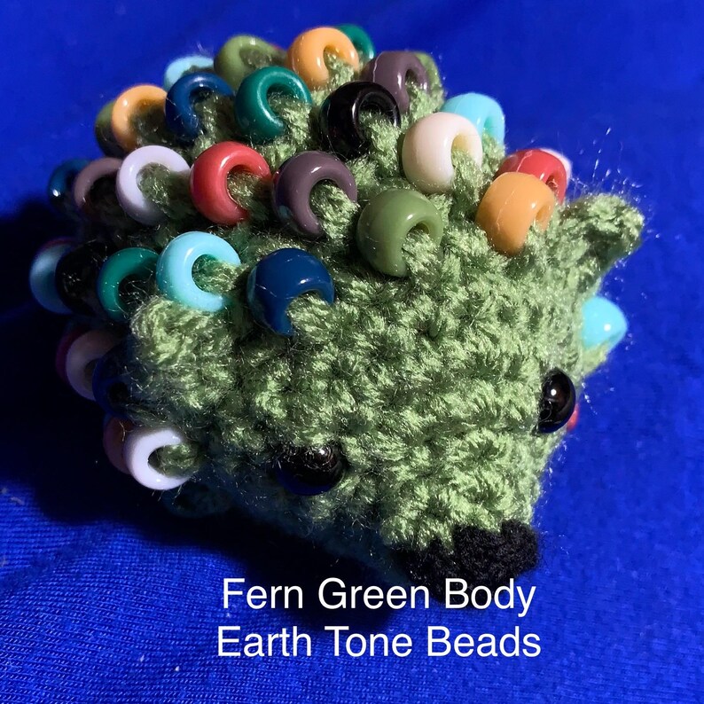 Crocheted Hedgehog Fidget Toy – Stuffed Amigurumi Plush With Beads - Etsy