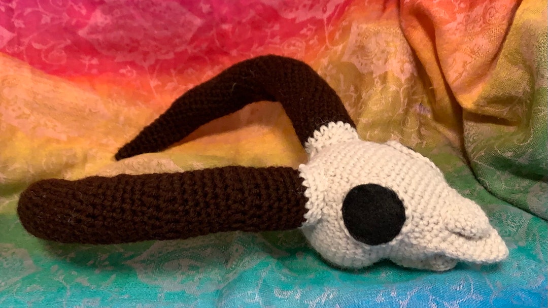 Crocheted Goat Skull Amigurumi Stuffie Plushie - Handmade (made to ...