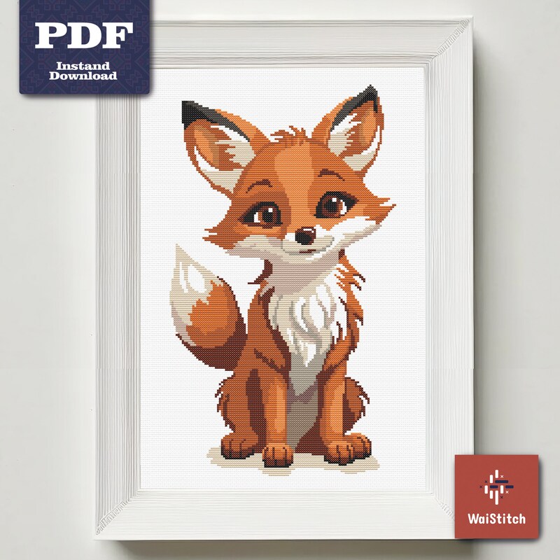 Fox Cross Stitch - Etsy
