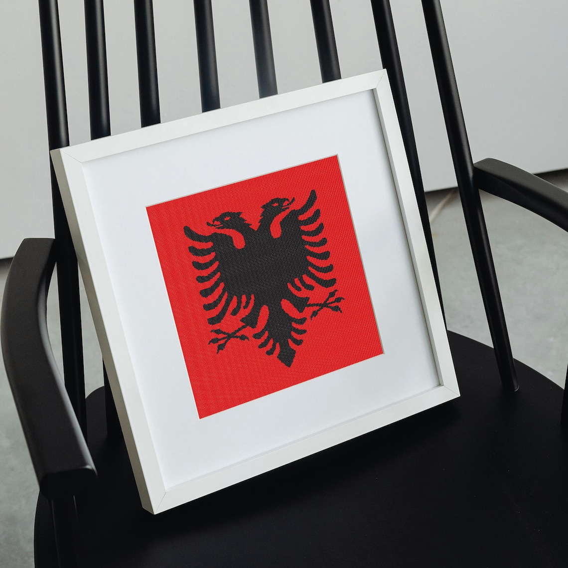 Albanian Eagle Cross Stitch Pattern Albanian Eagle Embroidery File ...