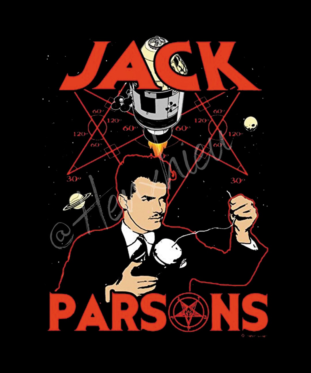 Jack Parsons PNG Rocket Scientist Golden Dawn Occult Thelema PNG T ...