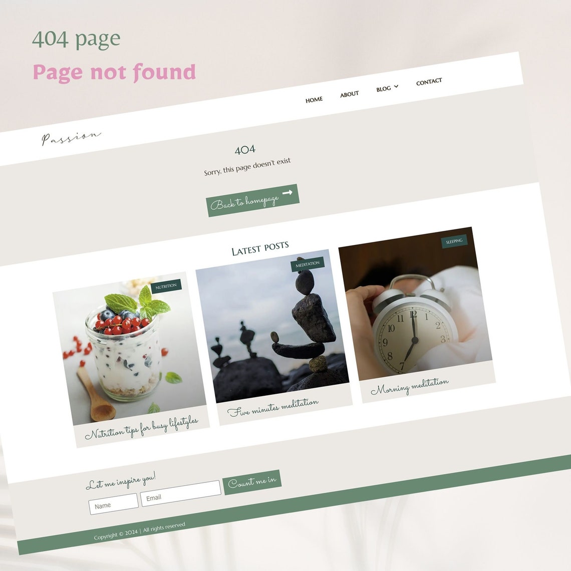 Wordpress Blog Theme Feminine Website Fully Responsive Minimalist ...