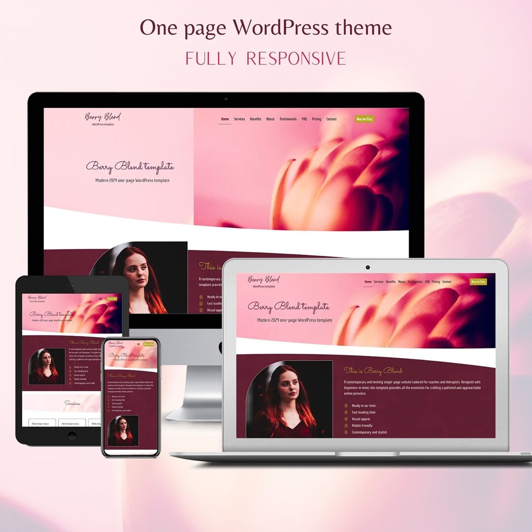One Page Wordpress Theme: Build With Elementor Pro for a Stunning, Seo-friendly Website Template ...