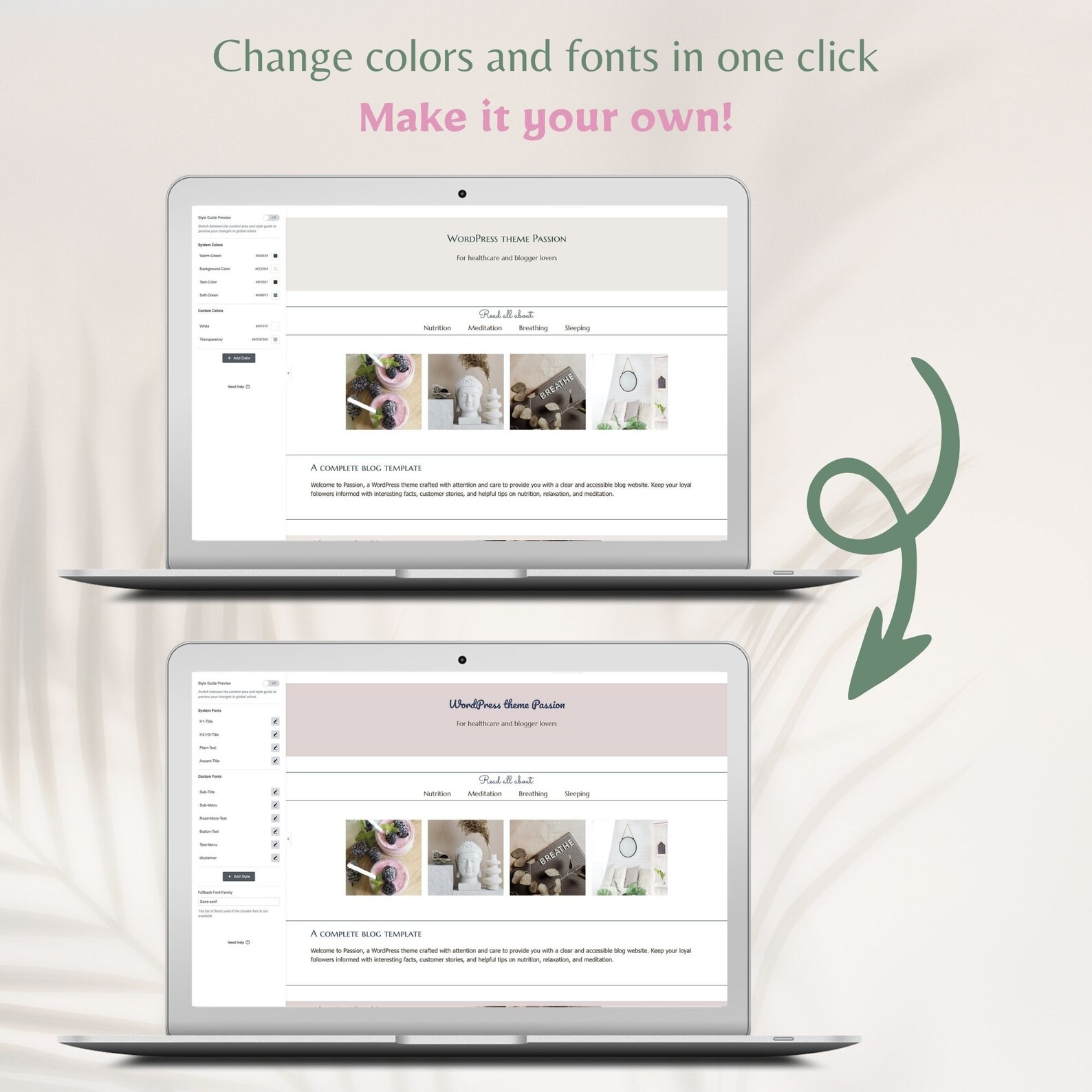 Wordpress Blog Theme | Feminine Website | Fully Responsive | Minimalist ...