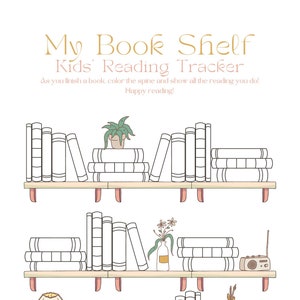 Printable Bookshelf Reading Tracker - Etsy