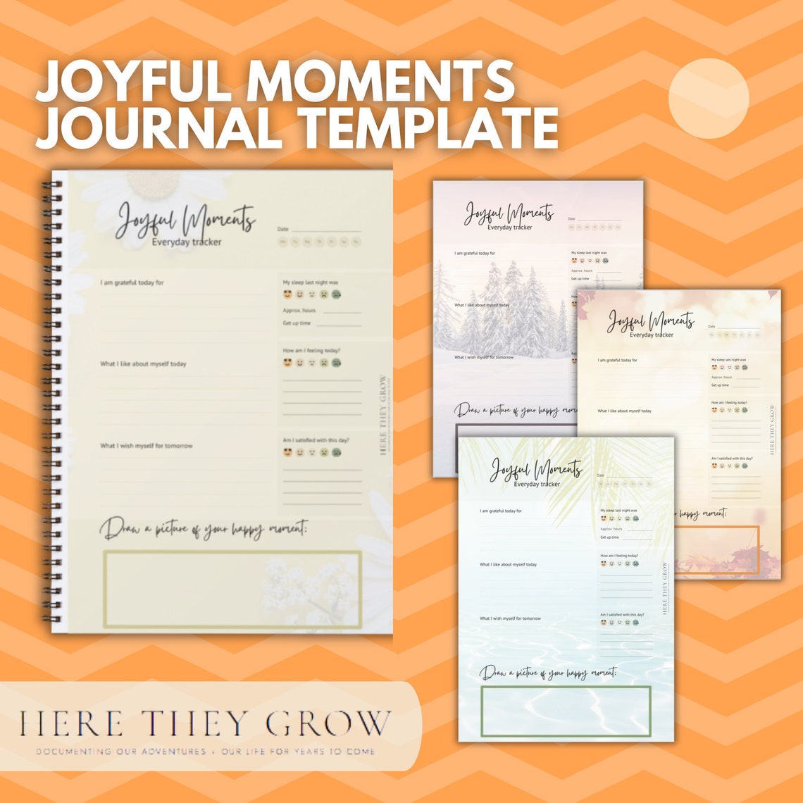 Joyful Moments Journal Template - Etsy