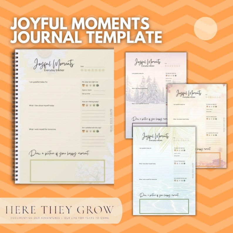 Joyful Moments Journal Template - Etsy