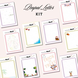Pen Pal Planner Kit: Printable Letter Templates (digital Download A4 ...