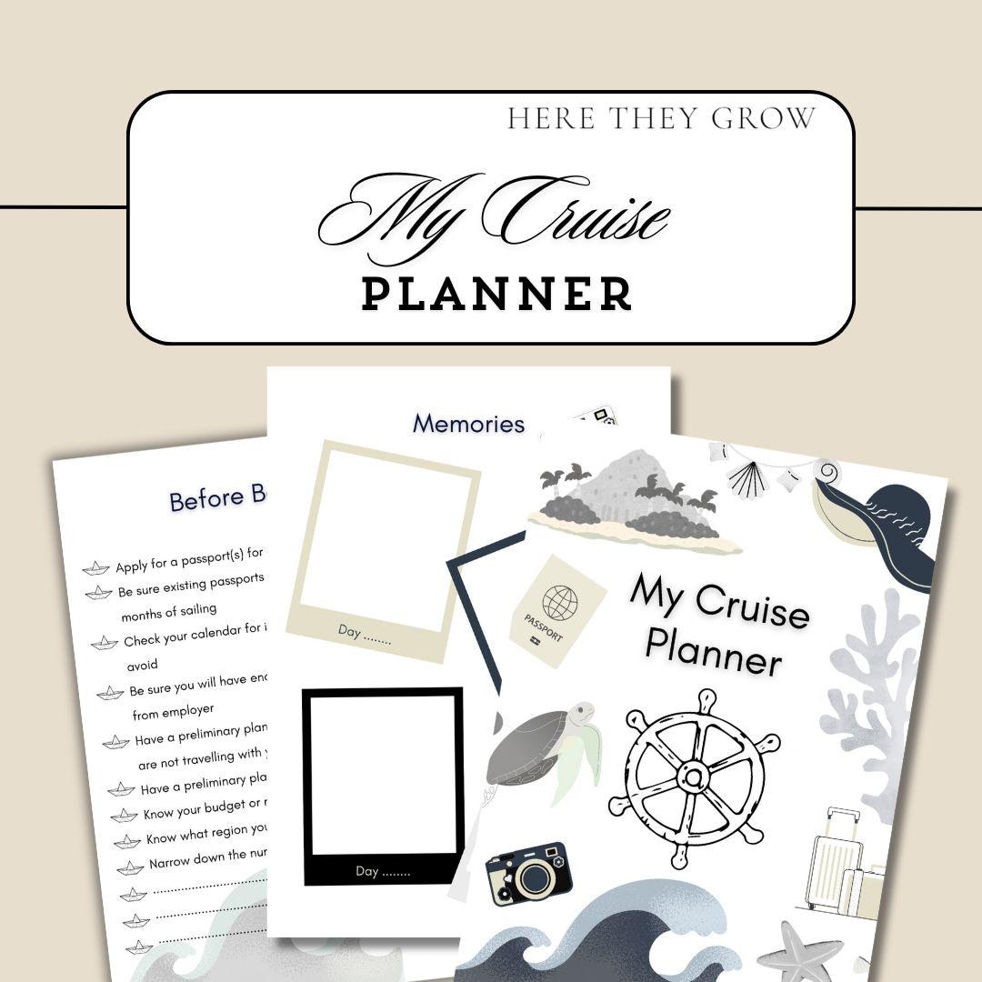My Cruise Planner | Printable Cruise Preparation Organizer | Cruise ...
