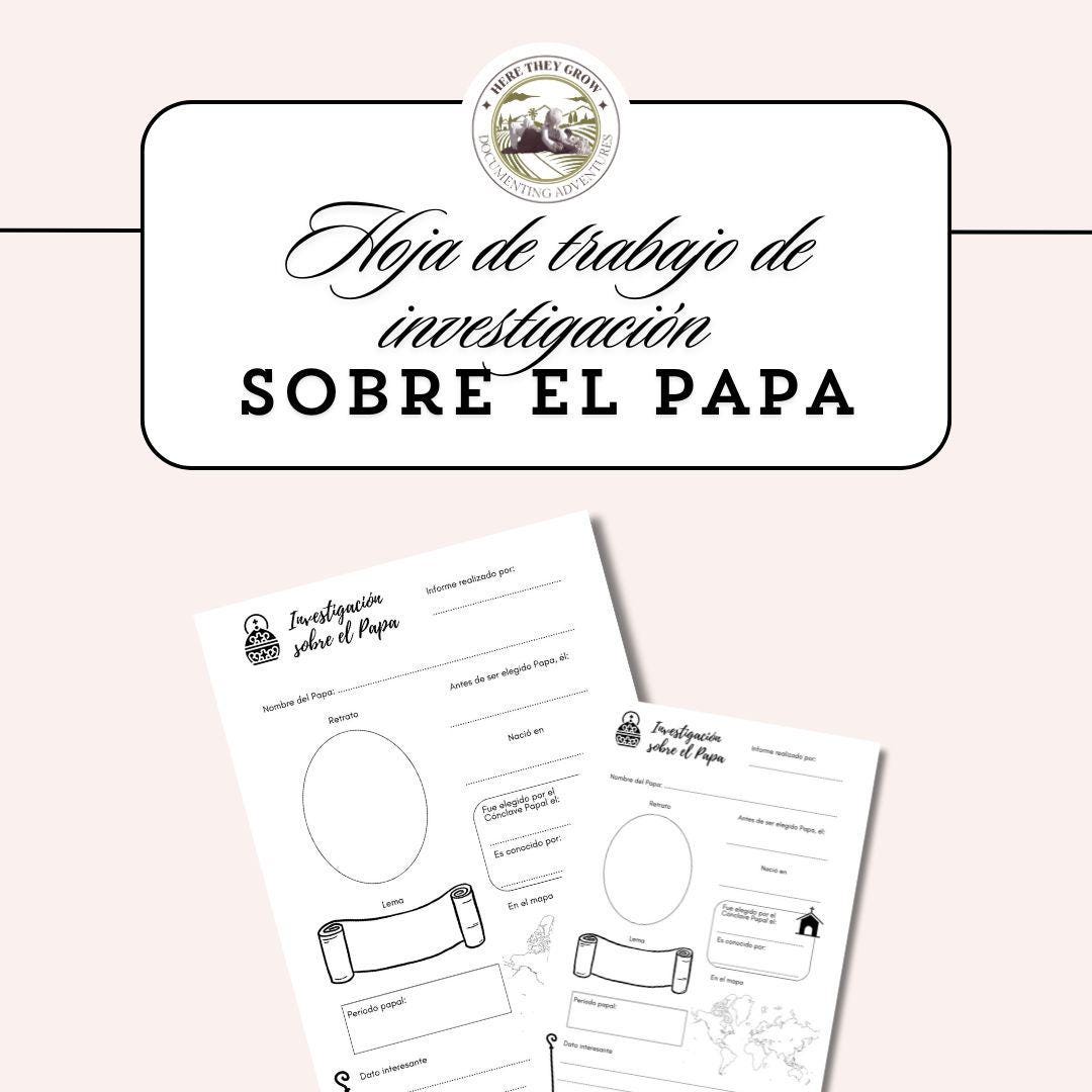 Pope Research Worksheet: Catholic History Printable Activity (A4) - Etsy