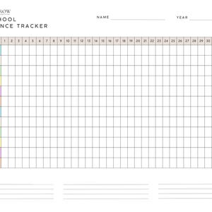 Kids Homeschool Attendance Tracker - Etsy