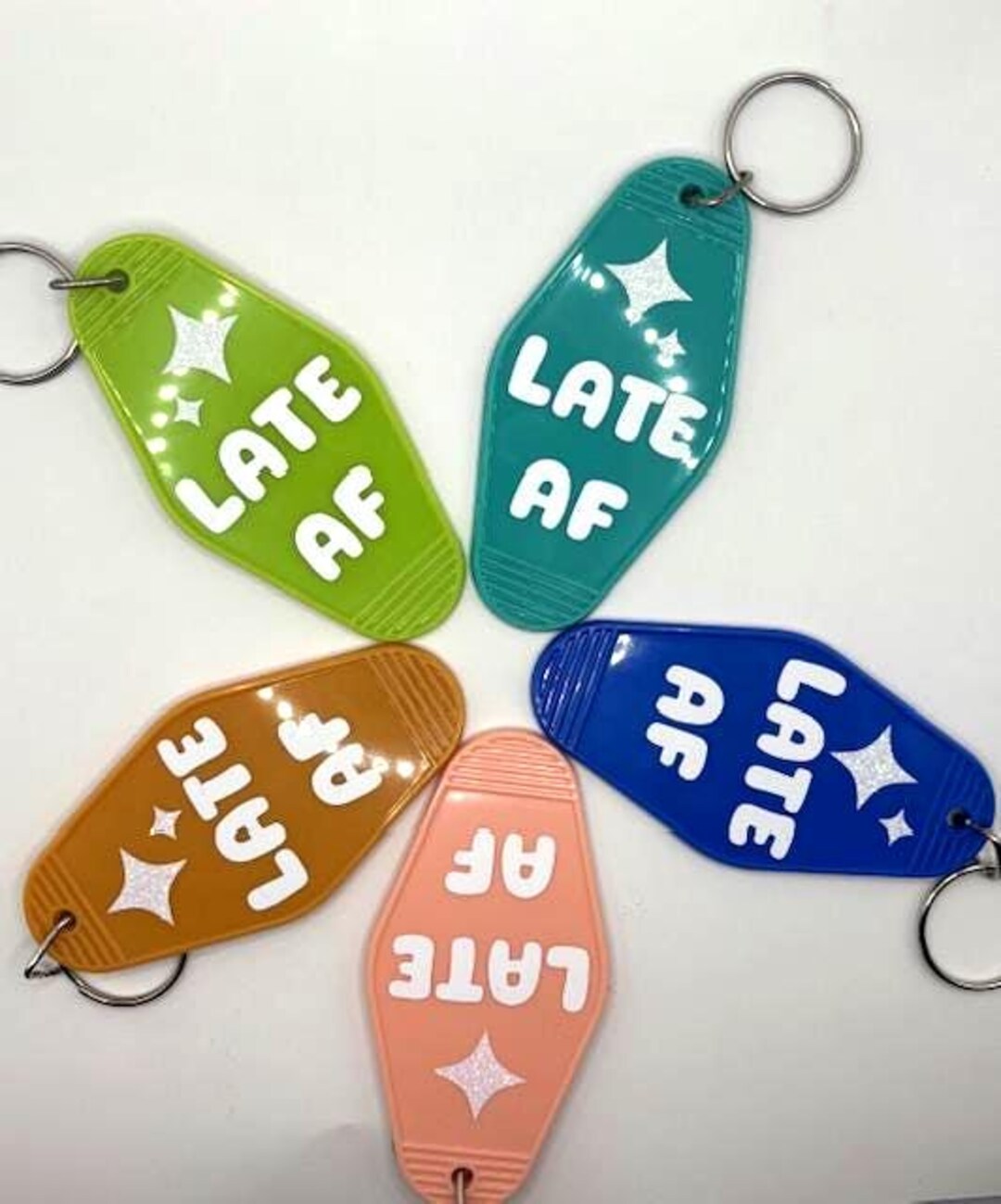 Retro Motel Keychains, Late AF Cute Motel Keychains, Motel Keychains ...