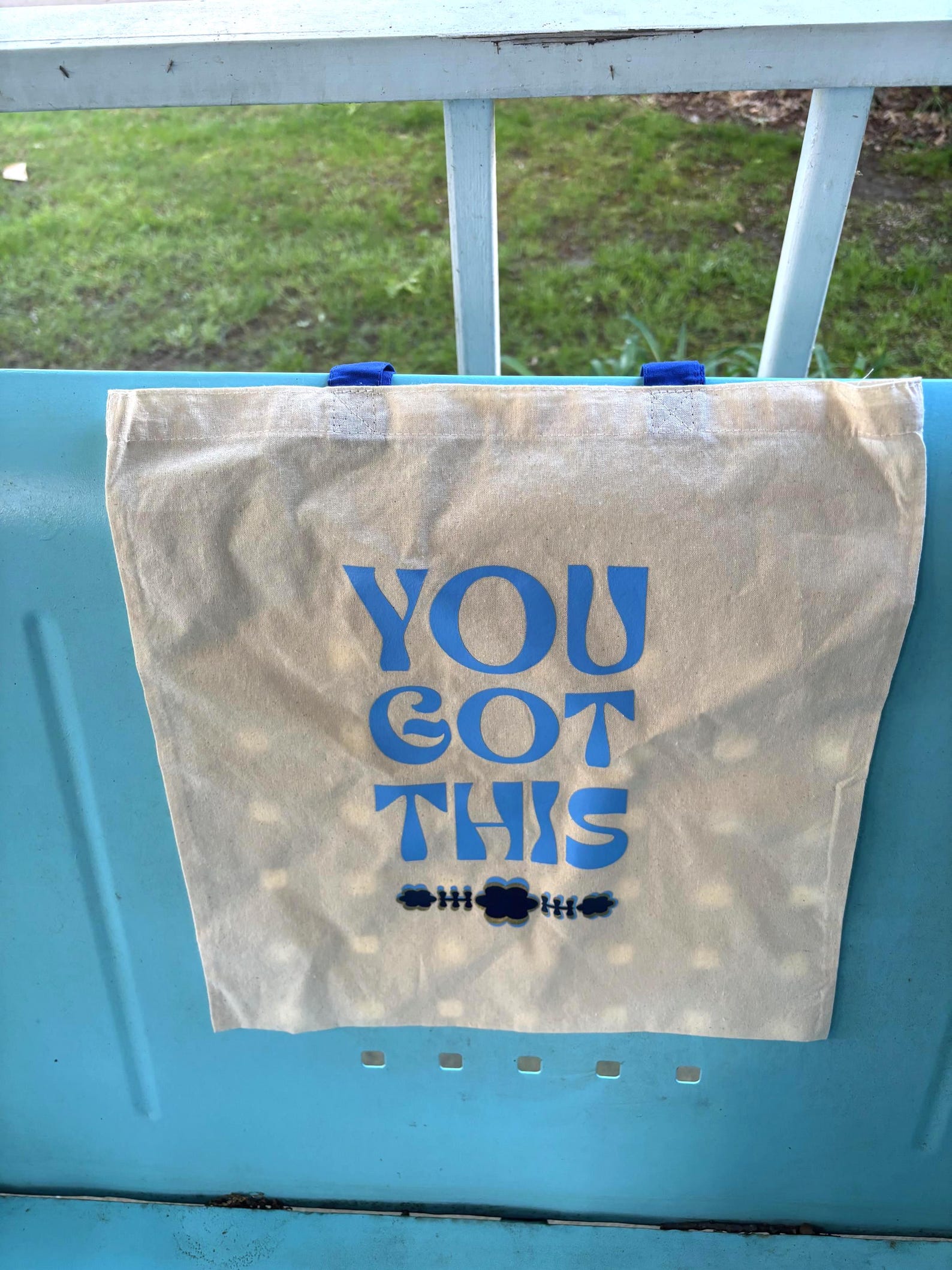 You Got This Vinyl Decal Tote Bag, Canvas Tote Bag, Shopping Tote ...