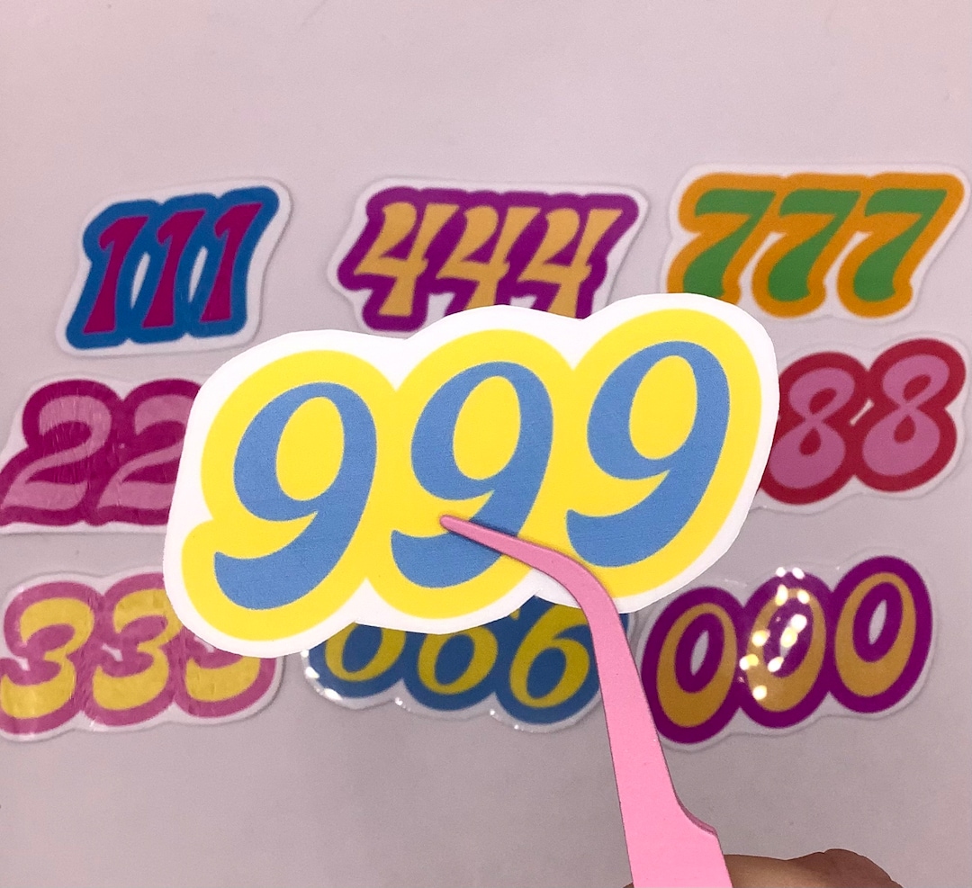 Angel Number Vinyl Sticker, Aesthetic Sticker, Water Bottle Sticker ...