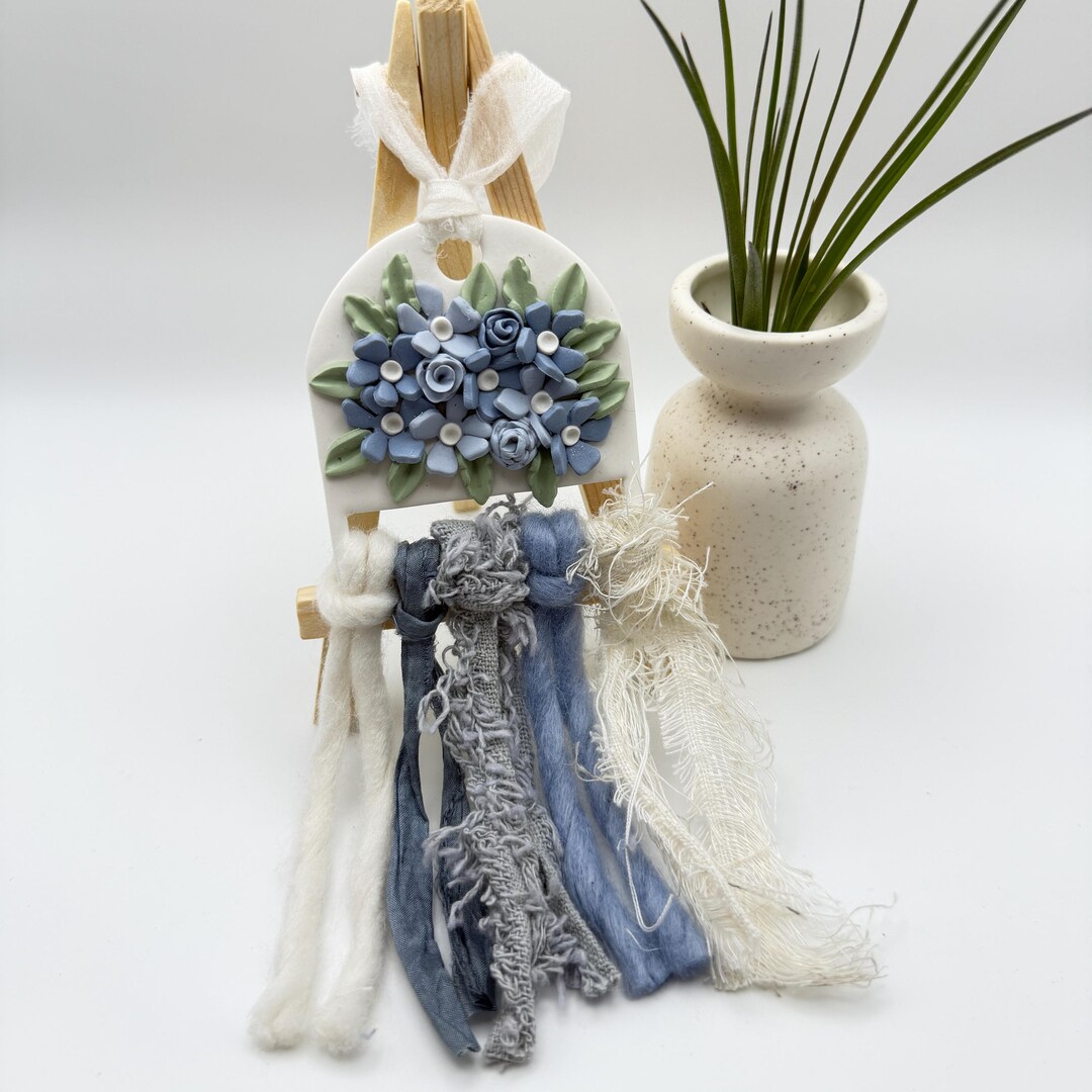 Bluebell Bloom Fiber & Clay Wall Hanging - Etsy