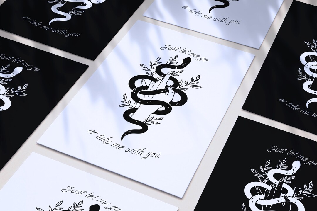 Sleep Token the Apparition TMBTE Snake Hand Inspired Lyric Quote Print ...