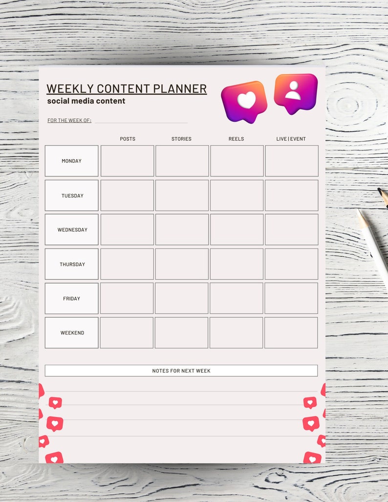 Editable Social Media Content Planner, Content Tracker, Post and Reel ...