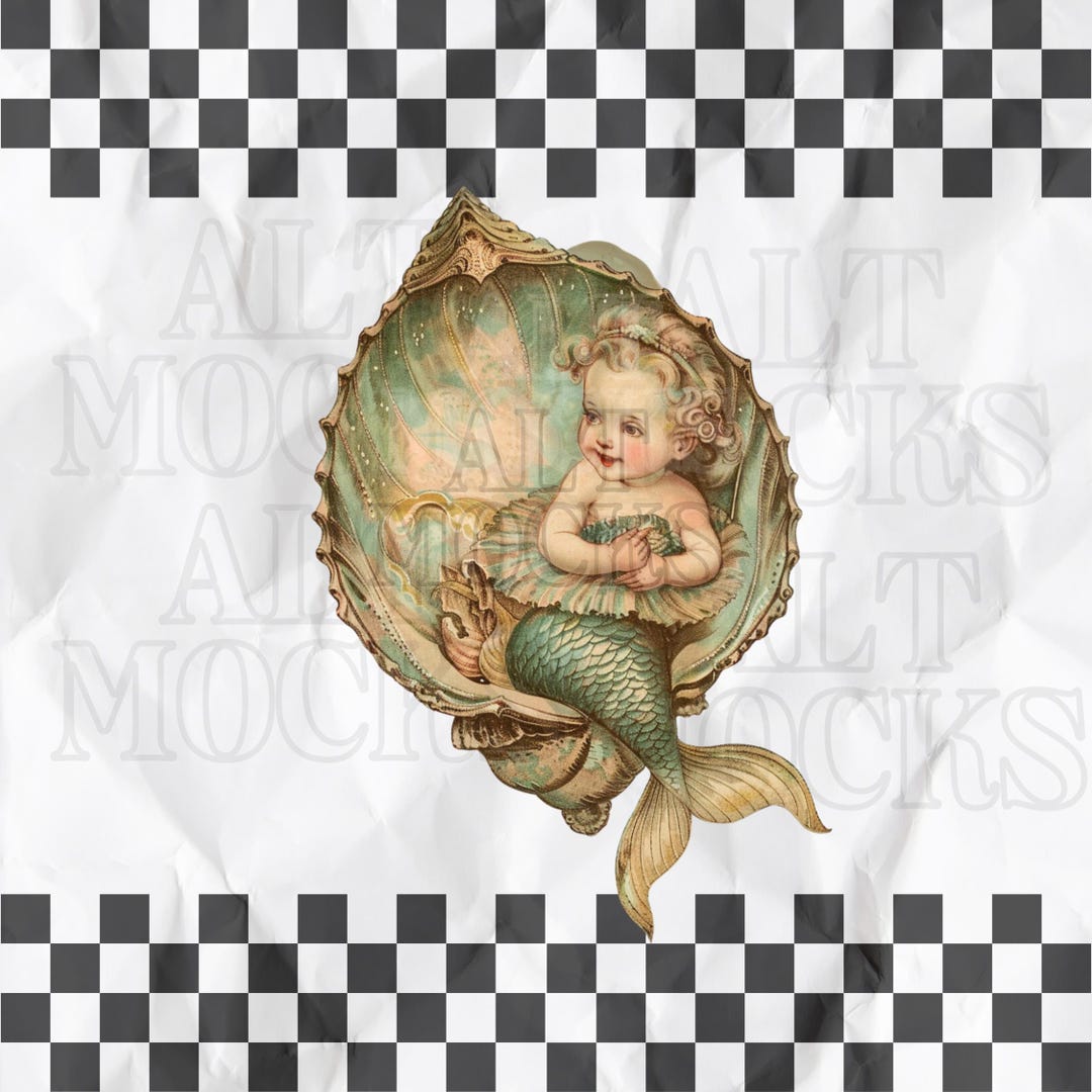 Coquette Mermaid PNG Mermaidcore File POD Sublimation Design Top Trendy ...