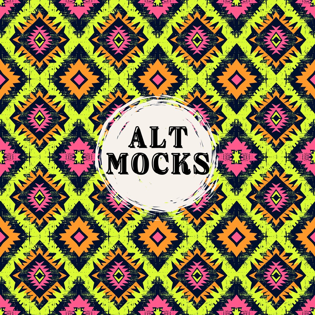 Aztec Green Pink Colorful Southwestern Seamless Pattern Western ...