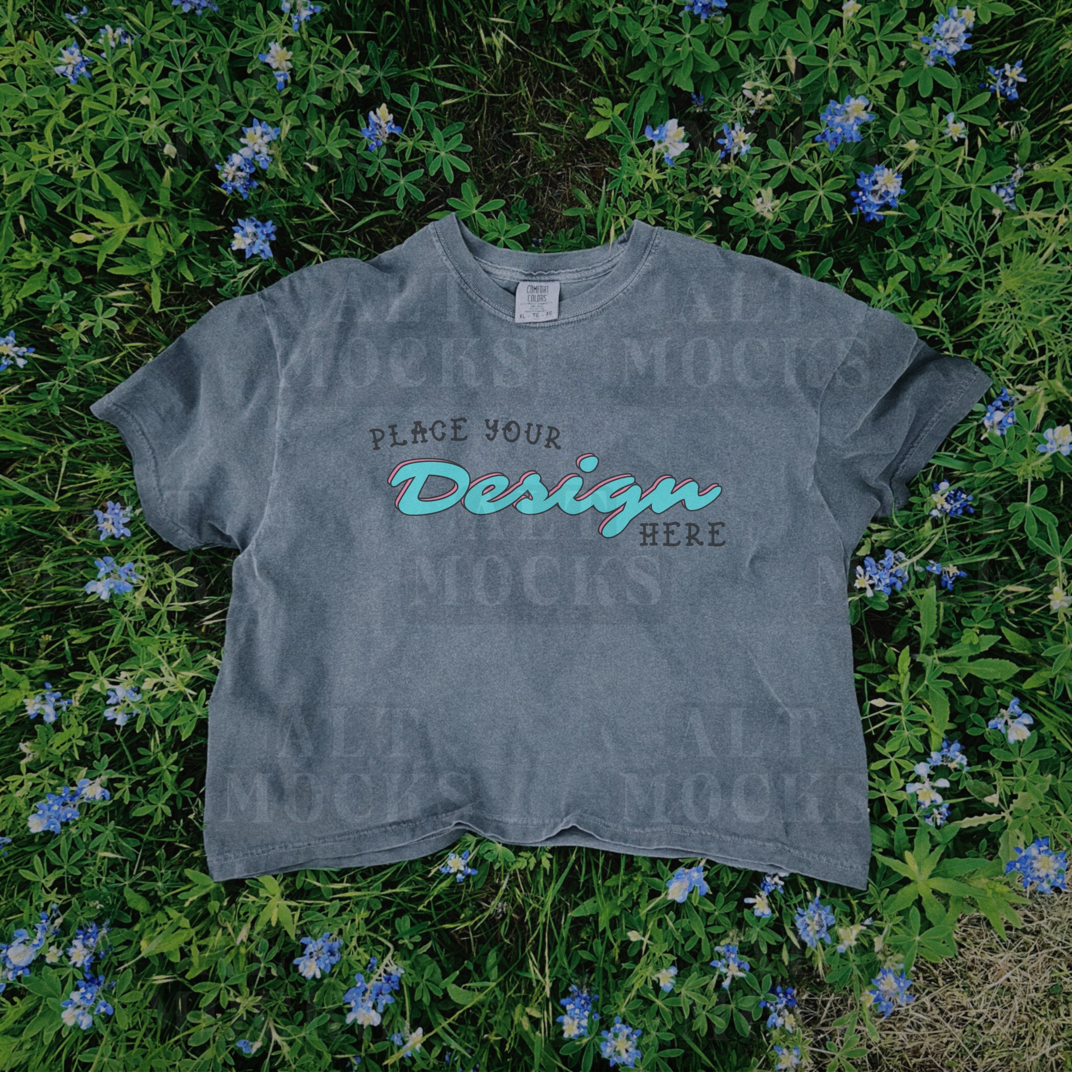 3023CL Comfort Colors Boxy Tshirt Mockup CC 3023 CL Pepper Cute Clean ...