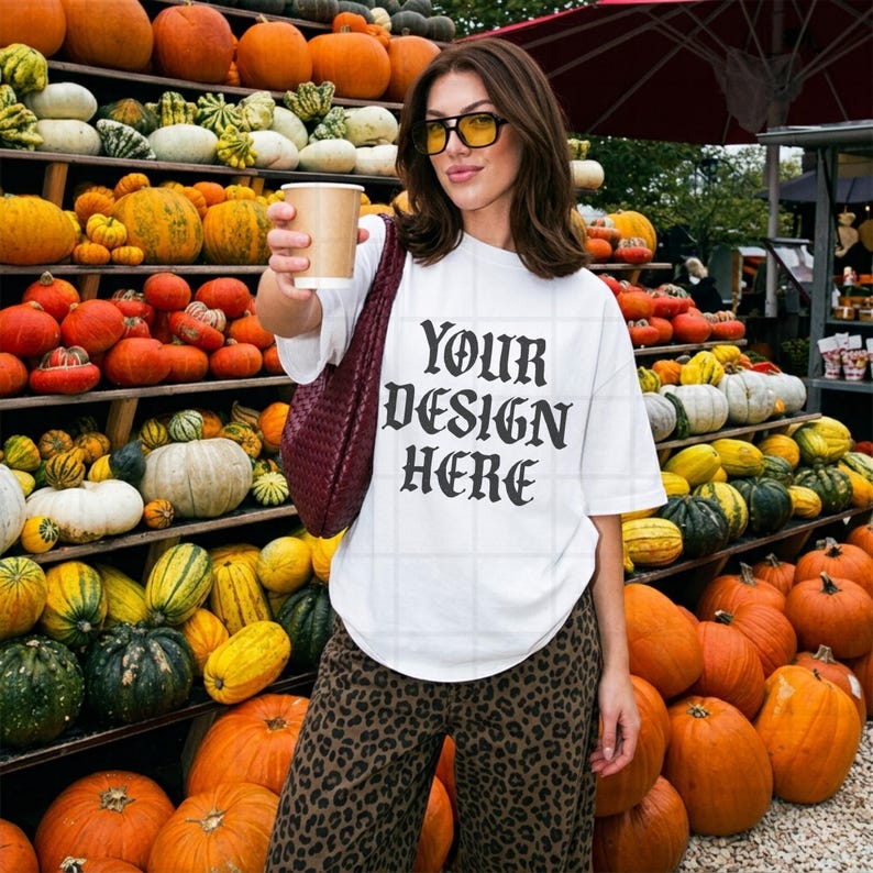 White Comfort Colors 1717 Tshirt Mockup Halloween C1717 Lifestyle Mock ...