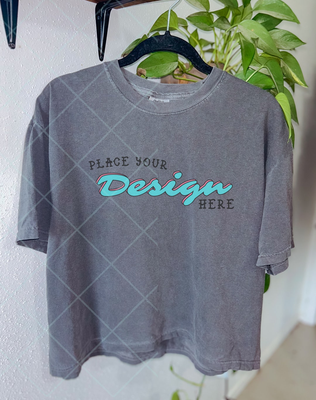 Comfort Colors 3023CL Boxy Tee Mockup CC 3023 CL in Color Pepper Cute ...