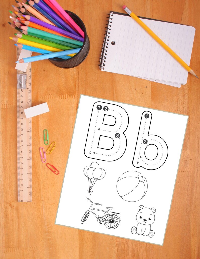 Preschool Alphabet Tracing, Alphabet Coloring Printable, Preschool ...