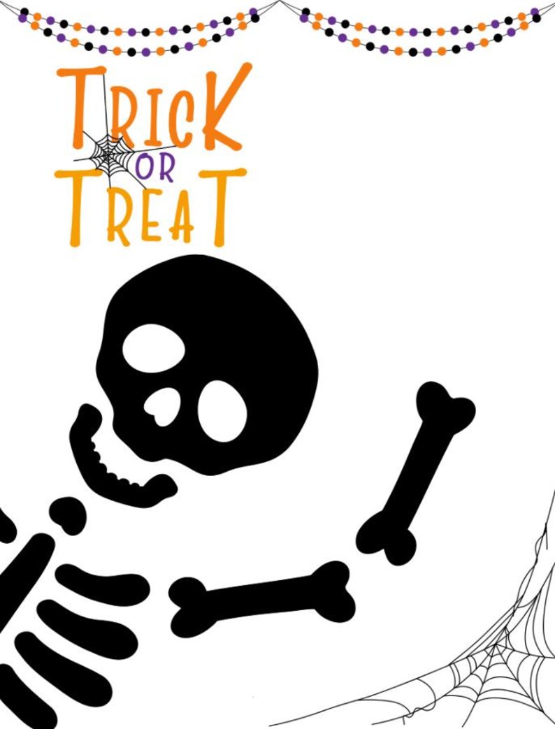 Halloween Skeleton Handprint Craft, Halloween Keepsake Craft, Daycare ...