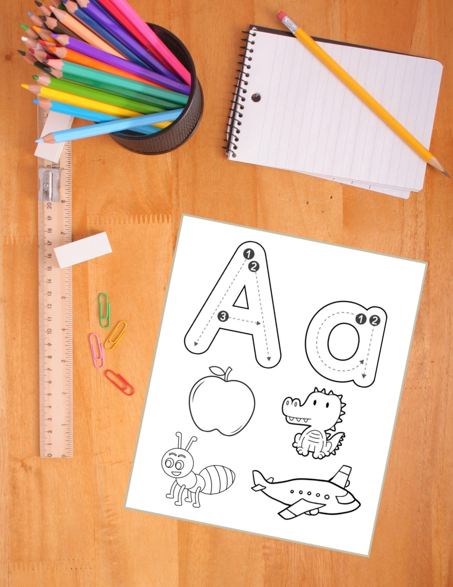 Preschool Alphabet Tracing, Alphabet Coloring Printable, Preschool ...