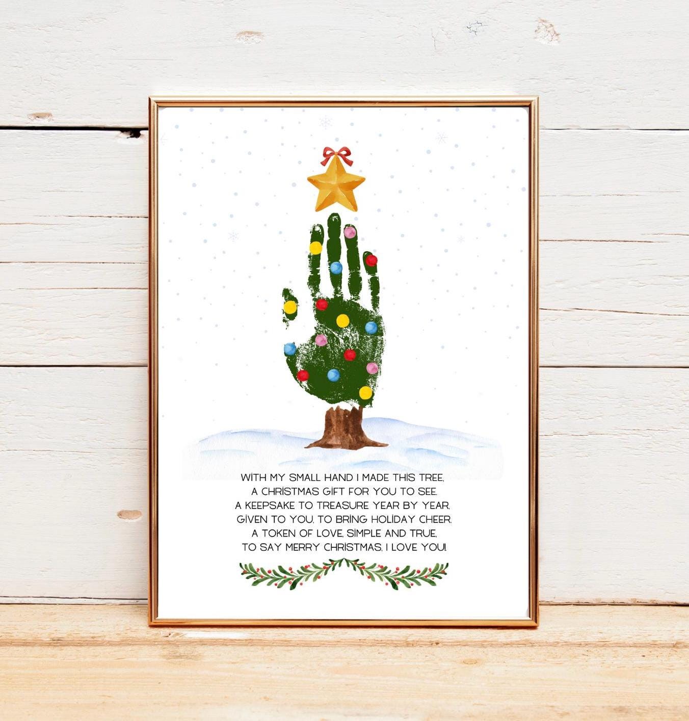 Christmas Handprint Craft, Christmas Tree Handprint Craft, Christmas ...