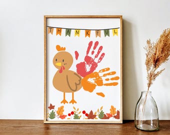 Thanksgiving Handprint Craft for Kids, Preschool Craft, Fall Craft for ...